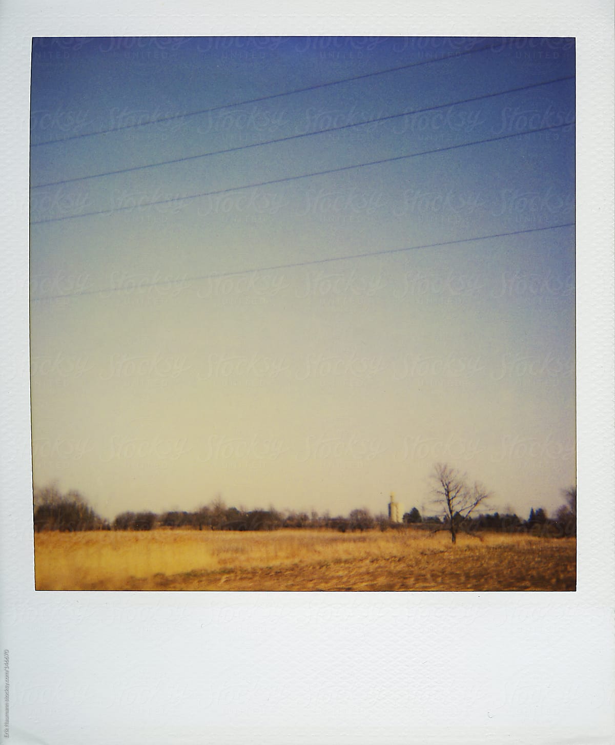 "Polaroid Of A Rural Field" by Stocksy Contributor "Erik Naumann" - Stocksy