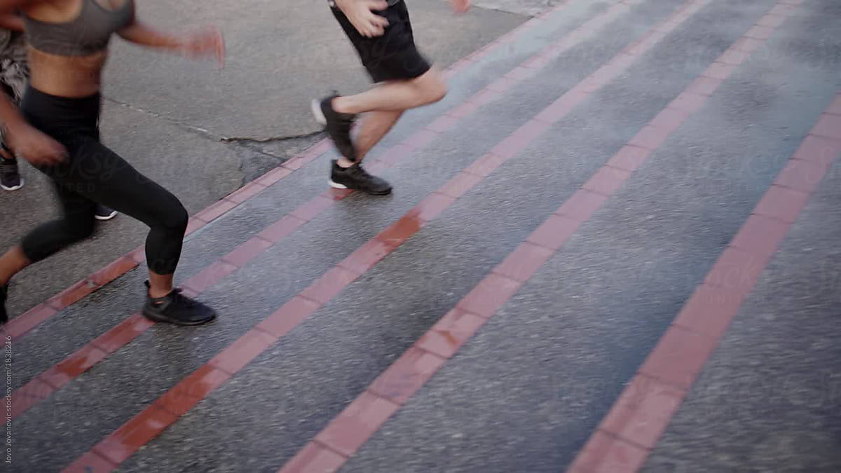 "Three Friends Running Up The Stairs" by Stocksy Contributor "Jovo ...