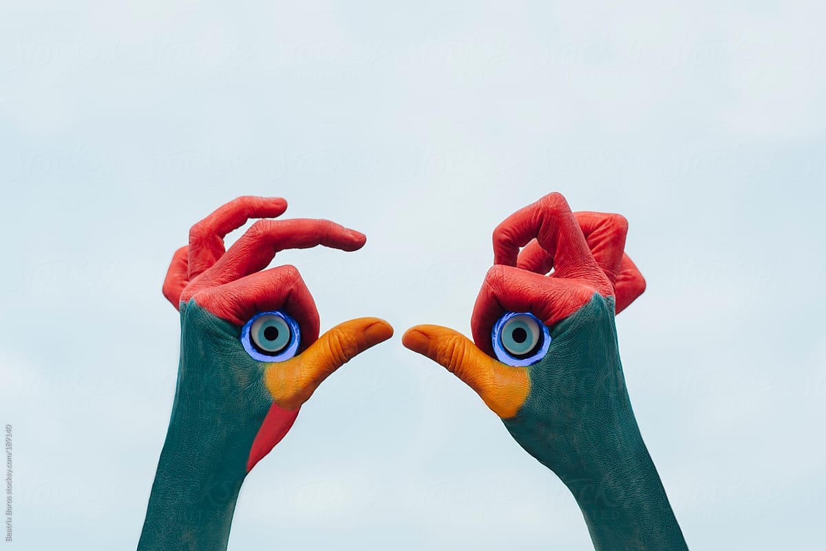 "Hen And Rooster Hand Paint" by Stocksy Contributor "Beatrix Boros ...