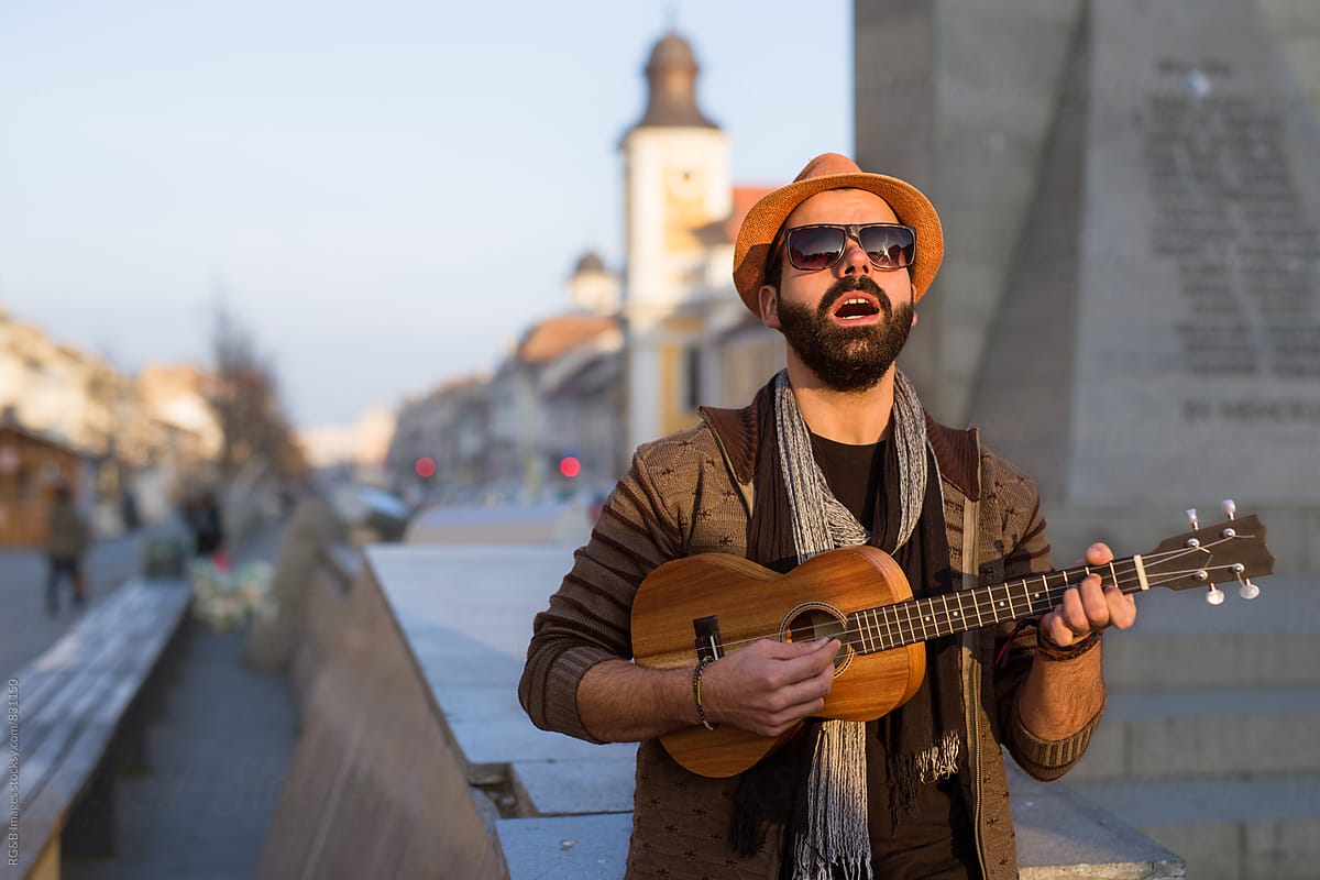 "Young Man Playing Music On The City Streets" by Stocksy Contributor ...