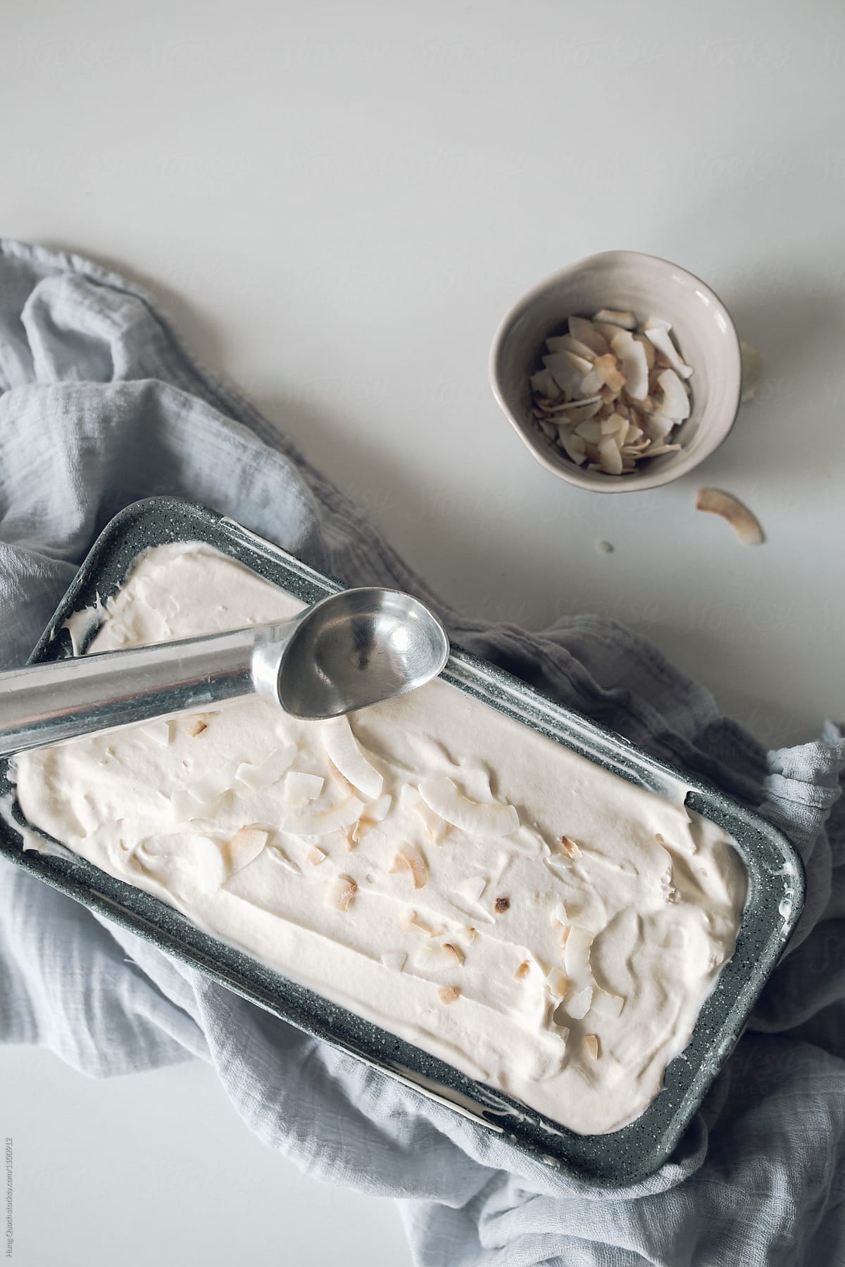 "Coconut Ice Cream" by Stocksy Contributor "Huggie Quach" - Stocksy