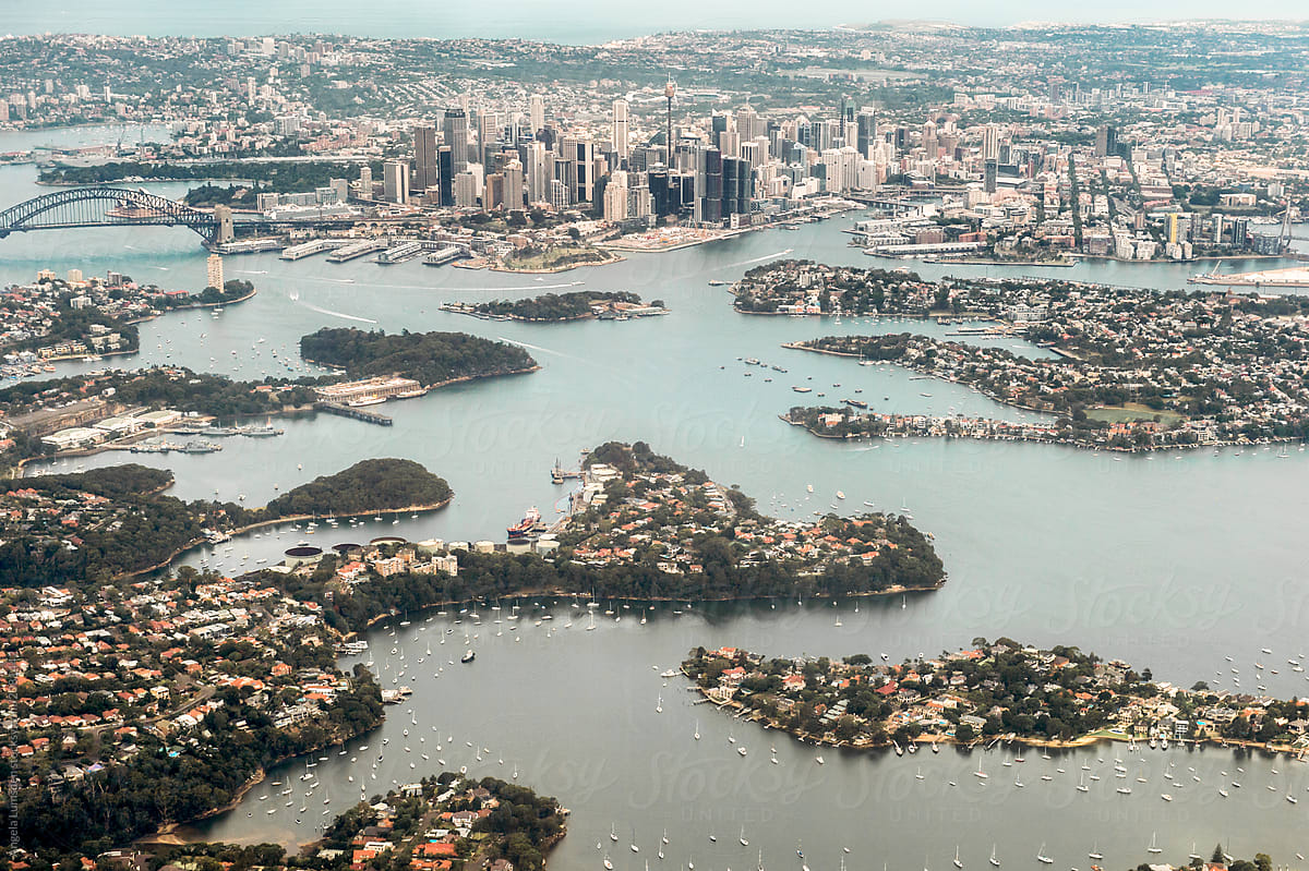 "Yachts Dot The Landscape Of Lane Cove River Near The Sydney Harb" by ...
