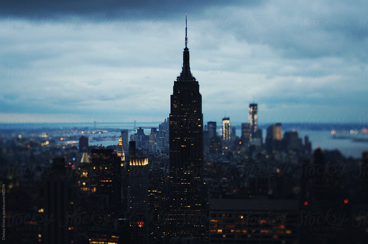 "Manhattan Skyline At Dusk" by Stocksy Contributor "Chelsea Victoria ...