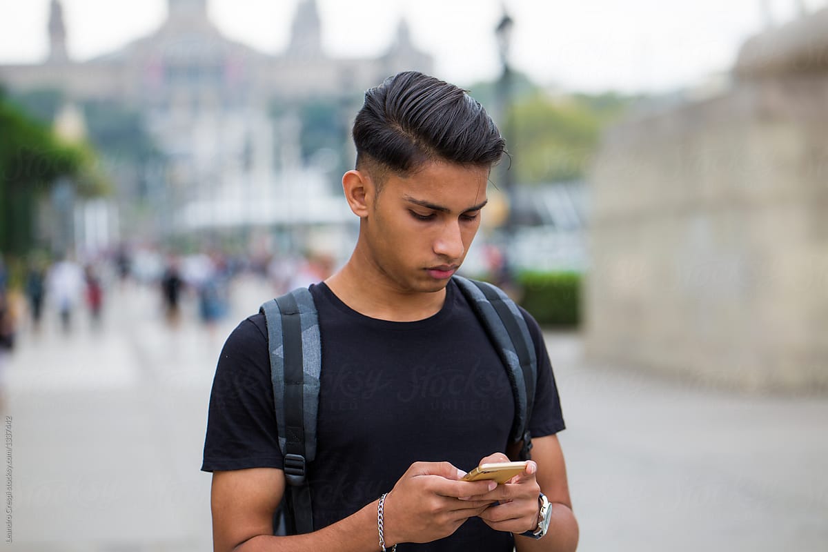 "Man Searching Location In A Map App" by Stocksy Contributor ...
