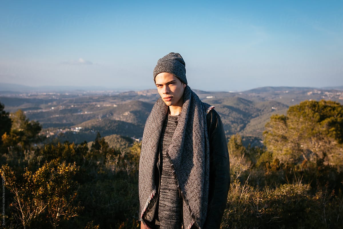 "Portrait Of Handsome Man In The Mountain" by Stocksy Contributor ...
