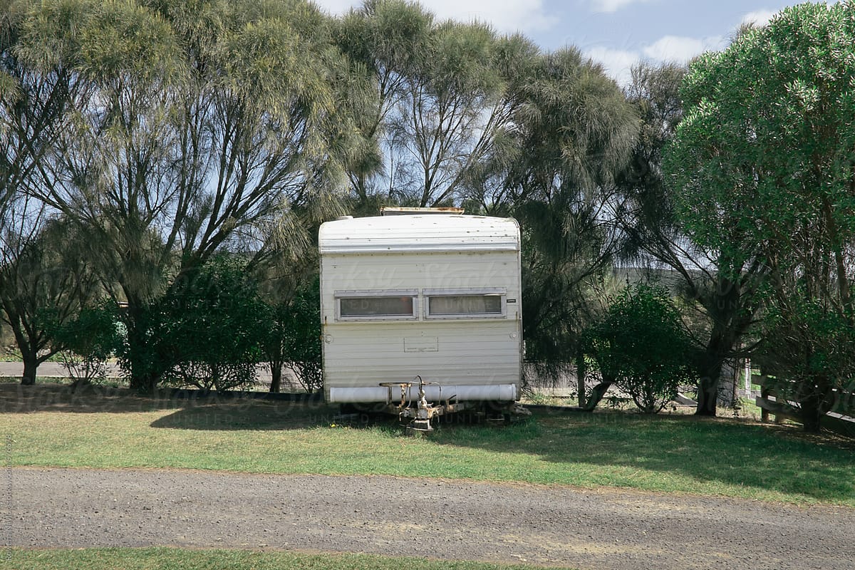 "Old Retro Caravan" by Stocksy Contributor "Rowena Naylor" - Stocksy
