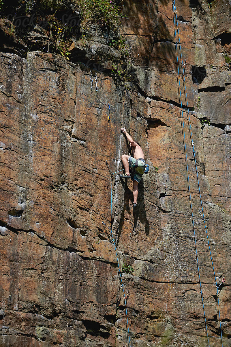 "Rock Climbing" by Stocksy Contributor "Jose Coello" - Stocksy