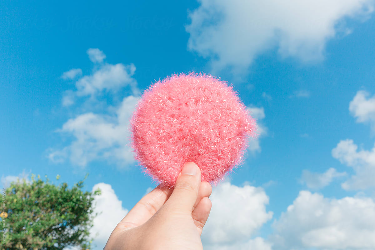 "Pink Scrubber." by Stocksy Contributor "Jeongho Byeon" - Stocksy