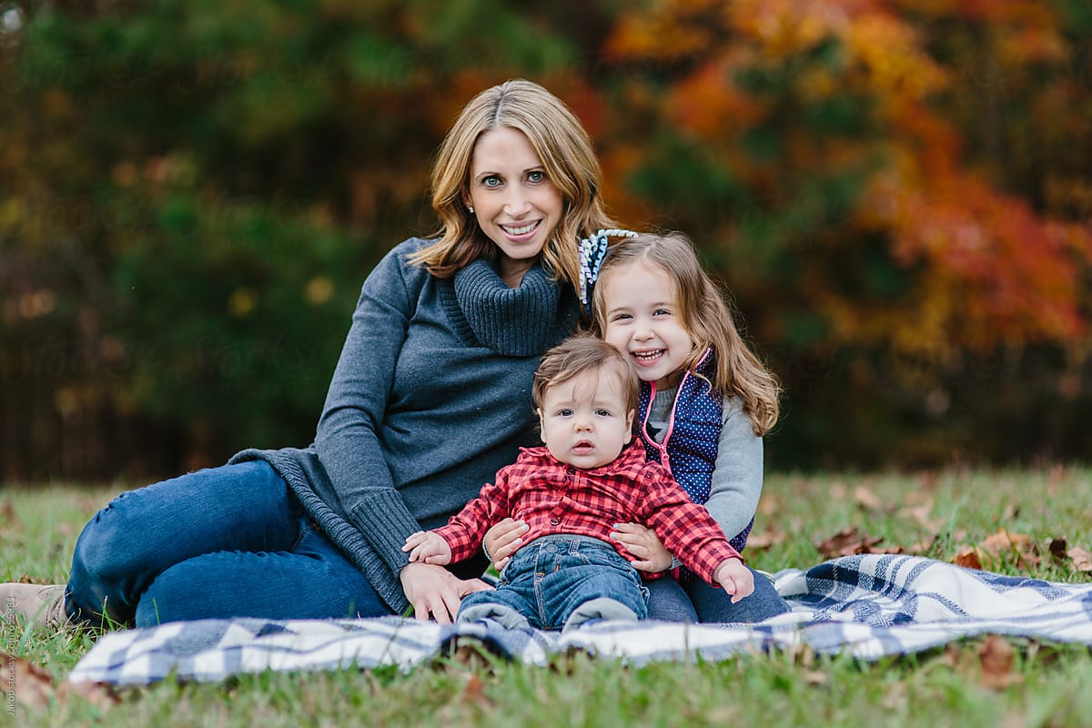 "A Mother With Two Cute Kids" by Stocksy Contributor "Jakob Lagerstedt ...