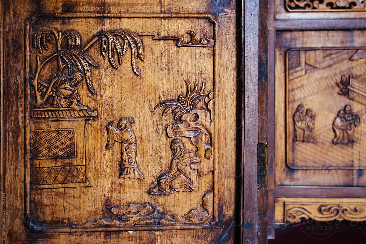 "Chinese Ancient Screen Woodcut" by Stocksy Contributor "Zheng Long ...