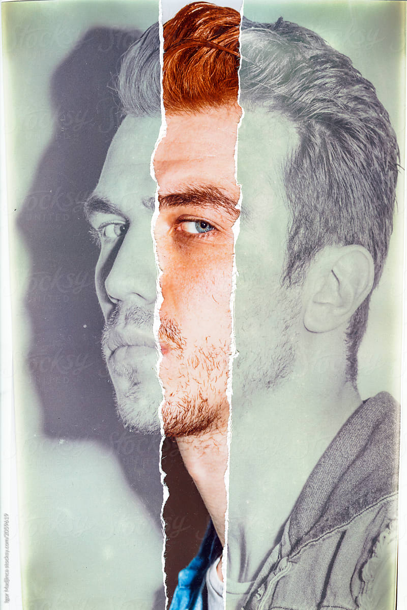"Ripped Portrait" by Stocksy Contributor "Igor Madjinca" - Stocksy