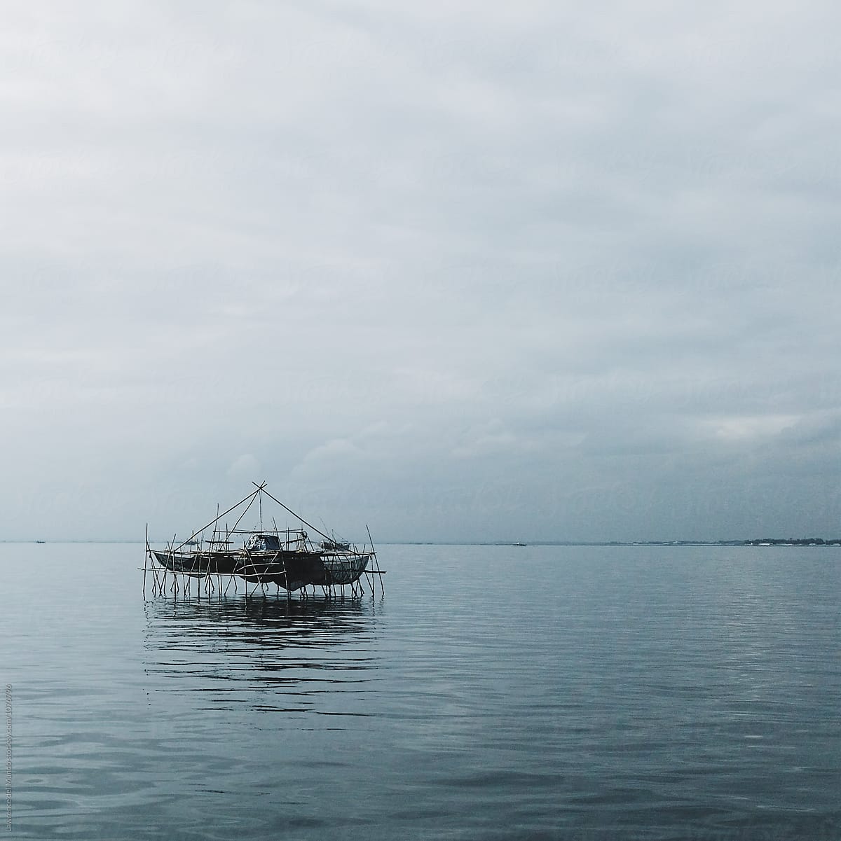 "Lone Fish Pen In The Middle Of The Sea." by Stocksy Contributor ...