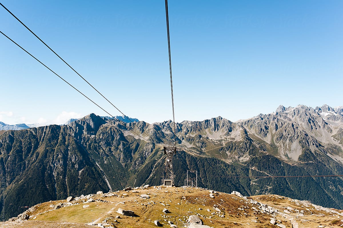 "View From A Cable Car Over Mountains" by Stocksy Contributor "Suzi ...