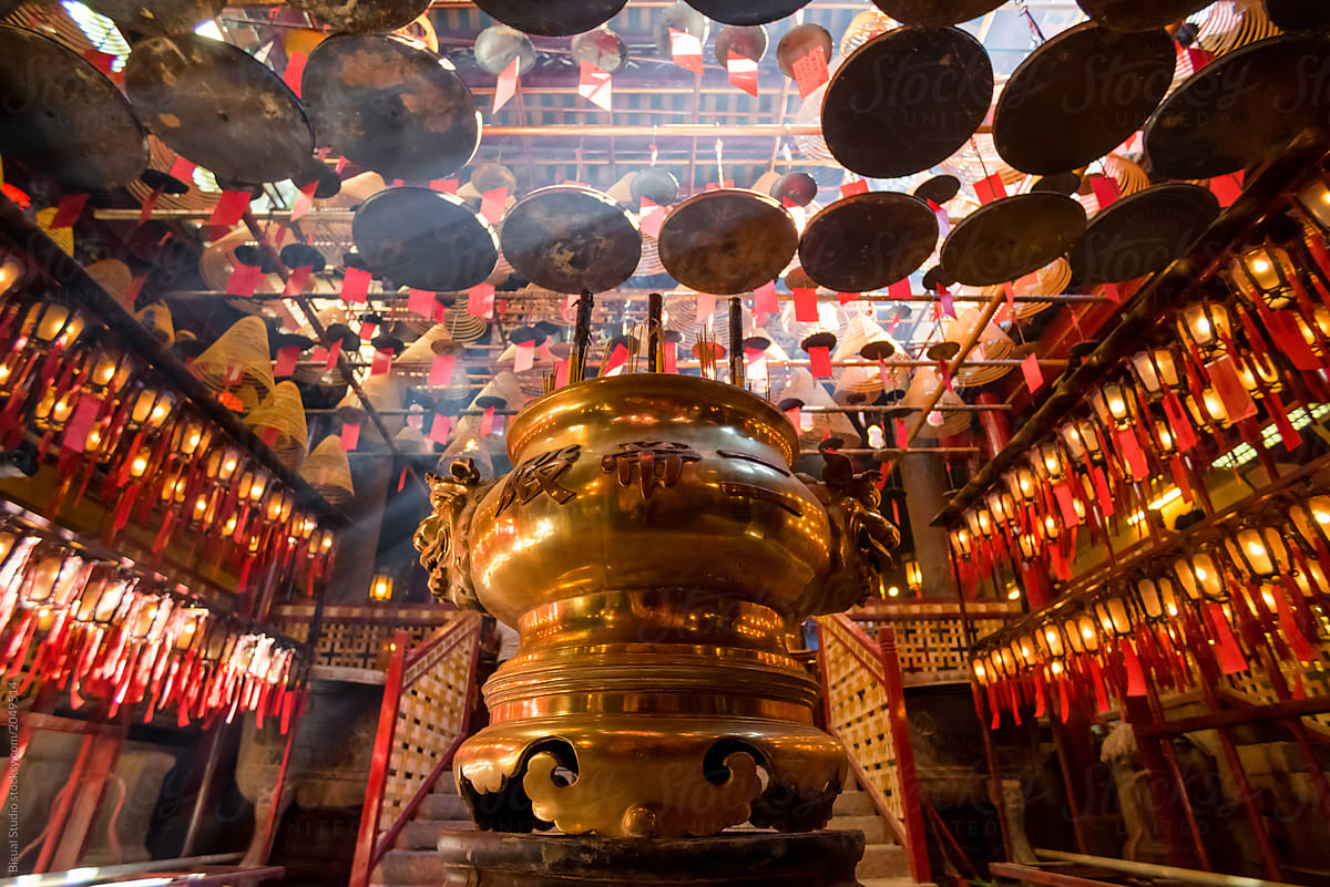 "Interior Of Chinese Temple In Hong Kong" by Stocksy Contributor ...