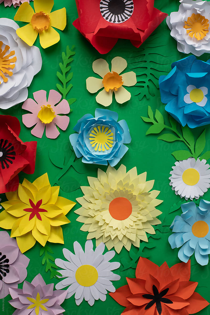 "Creative Flower Arrangement Made Of Paper" by Stocksy Contributor ...