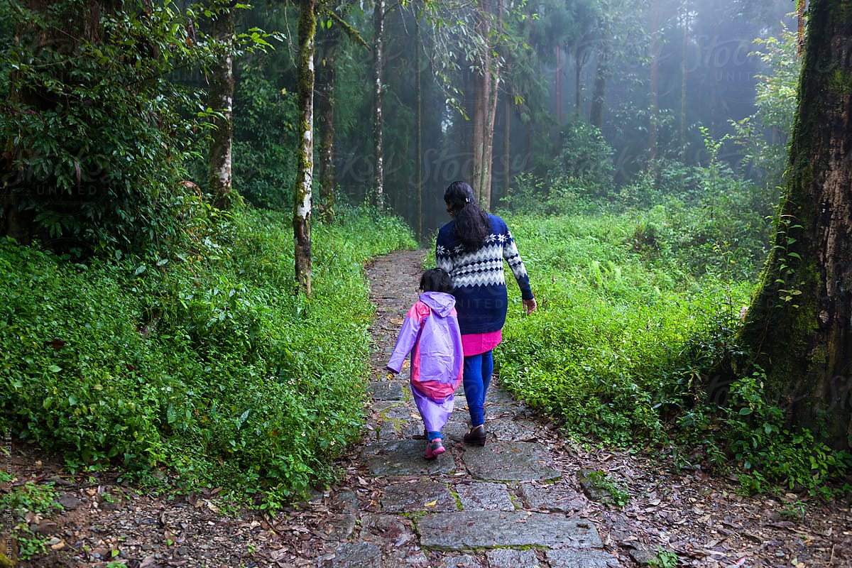 "Mother And Child Walking On A Forest Path" by Stocksy Contributor ...