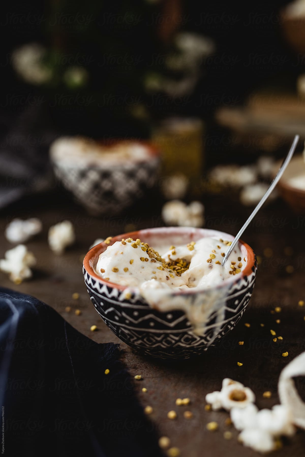 "Ice Cream With Caramel And Pollen" by Stocksy Contributor "Tatjana ...