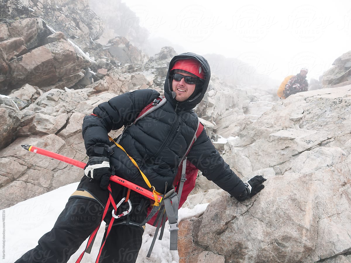"Young Alpine Climber Descending From Mountain" by Stocksy Contributor ...