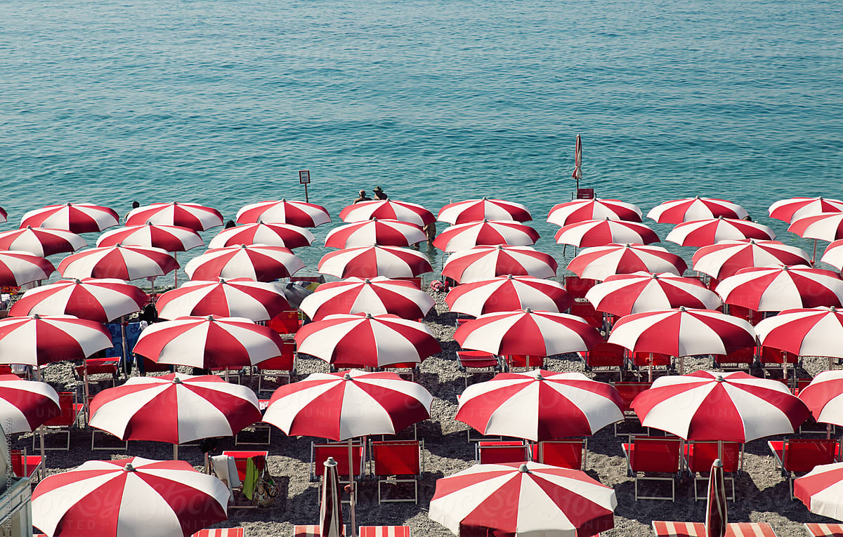 "Sun Umbrellas In Amalfi, Southern Italy" by Stocksy Contributor "Ruth ...