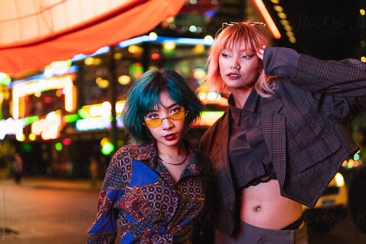 "Asian Female Cool Urban Couple" by Stocksy Contributor "Kike Arnaiz ...