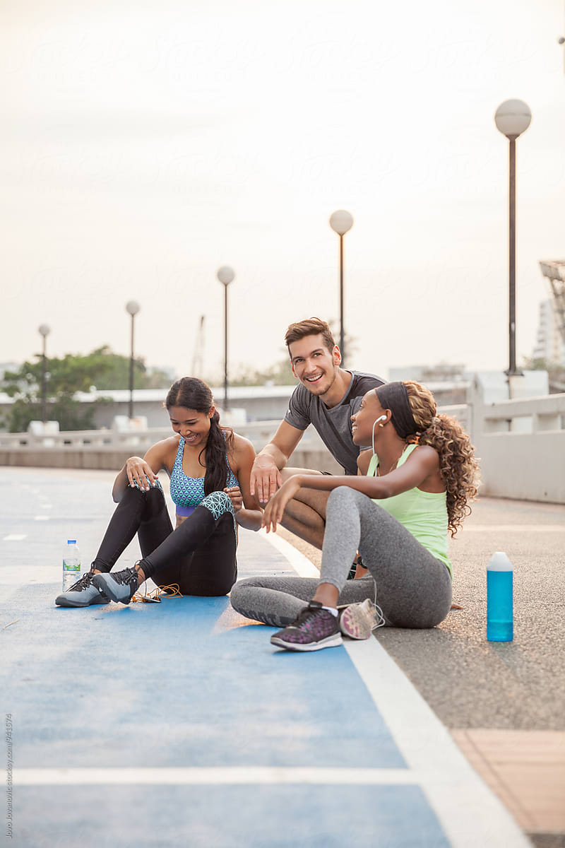 "Friends Cooling Down Together After A Run" by Stocksy Contributor ...
