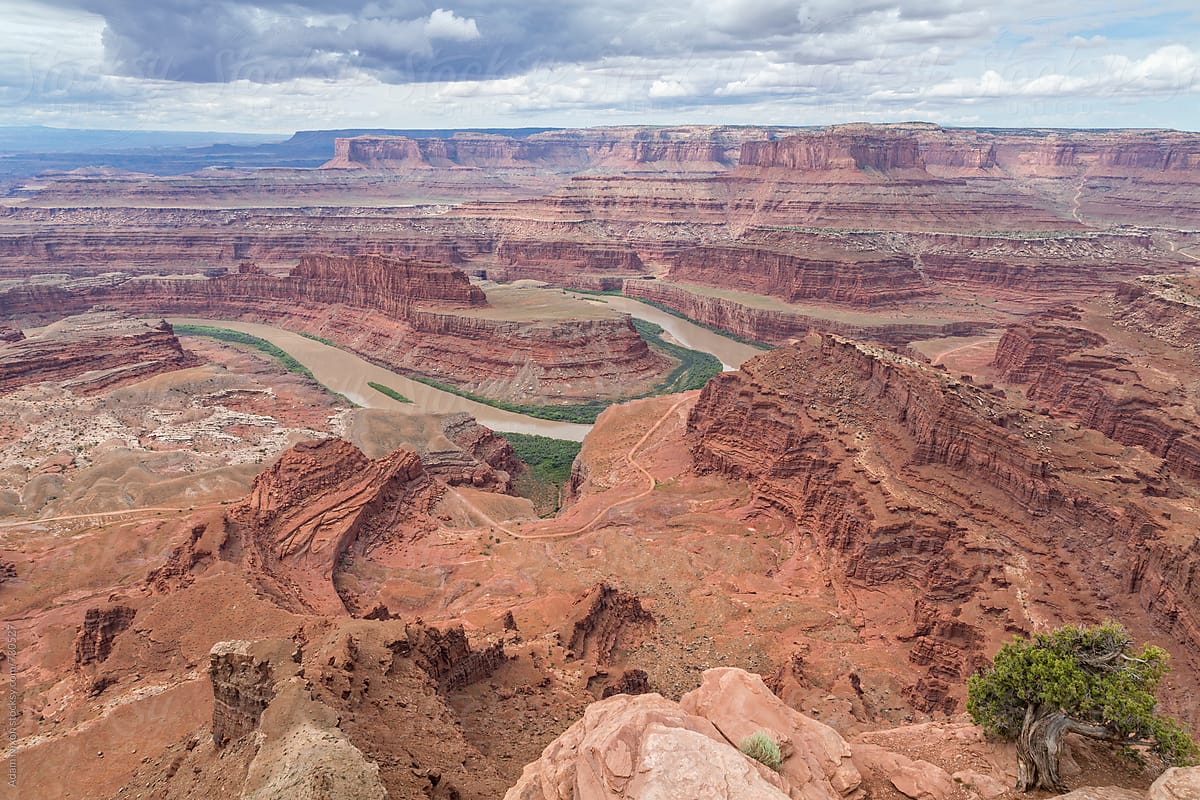 "View Of A Vast Landscape Of Canyons And The Colorado River" by Stocksy ...