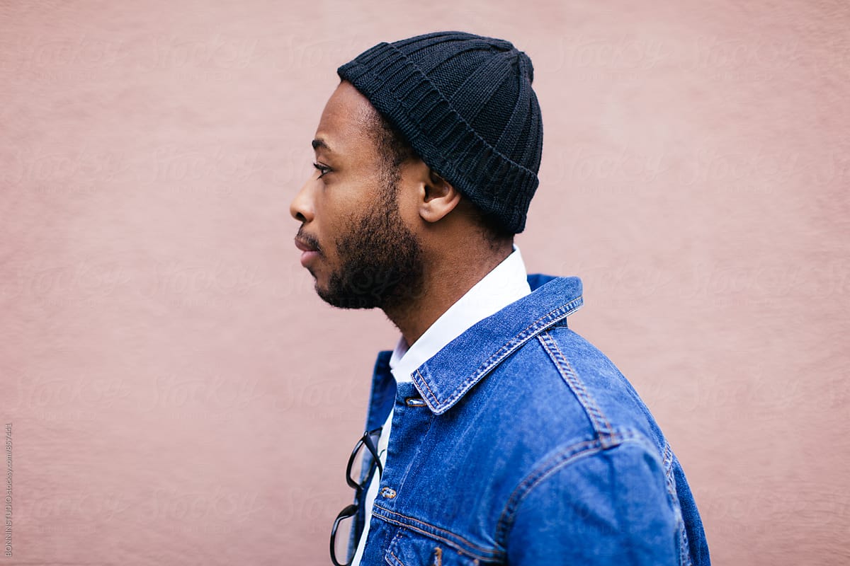 "Side View Of An African American Man Portrait." by Stocksy Contributor ...