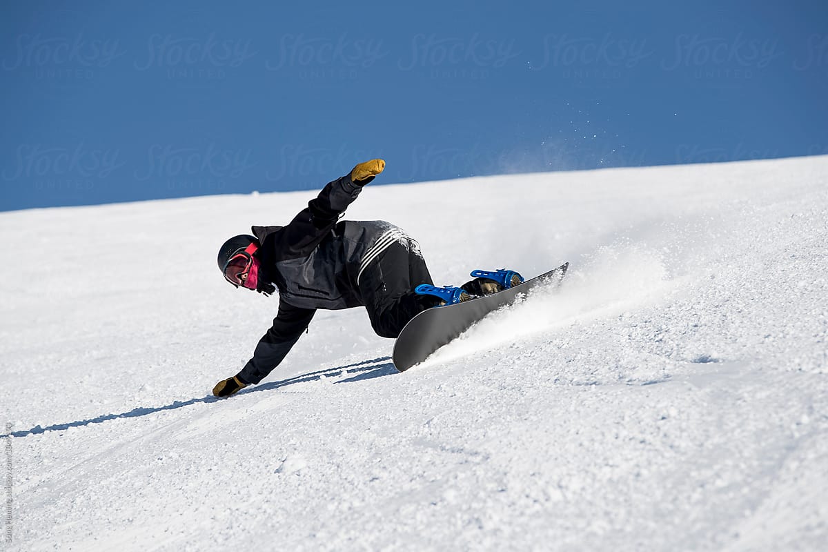 "A Snowboarder On Slope In Ski Field" by Stocksy Contributor "Song ...