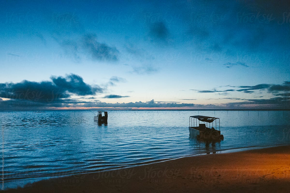 "Beach, Boats, Sunset, Samoa." by Stocksy Contributor "Thomas Pickard ...