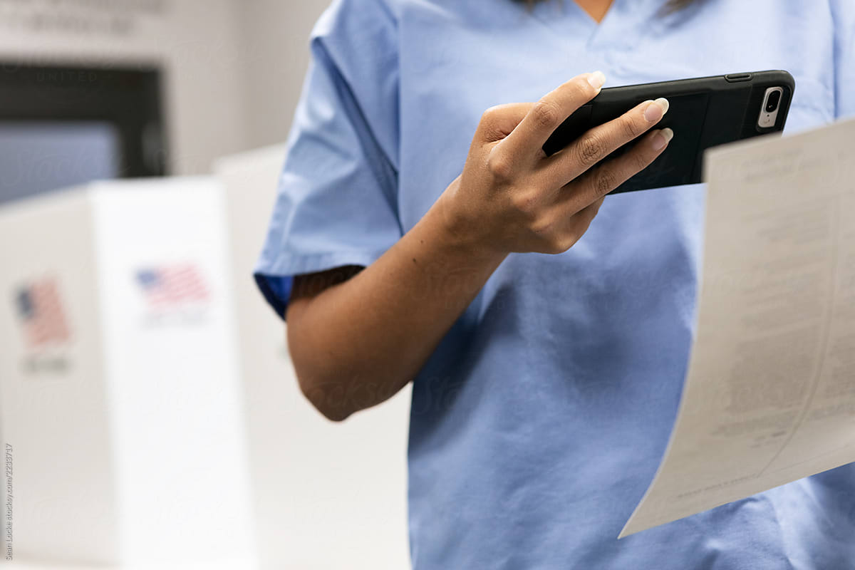 "Election: Nurse Takes Photo Of Ballot At Voting Location" by Stocksy ...