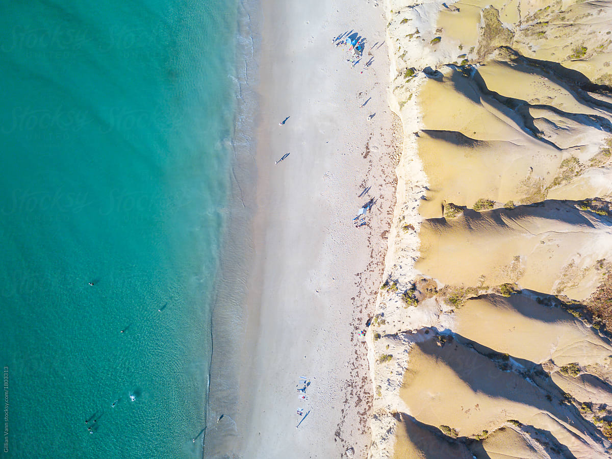 "Aerial View Of Cliffs And Beach" by Stocksy Contributor "Gillian Vann ...