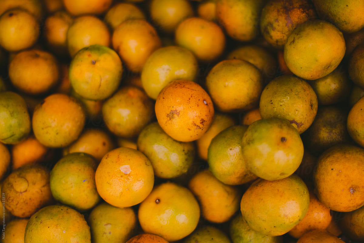 "Pile Of Local Organic Orange" by Stocksy Contributor "Nabi Tang" - Stocksy
