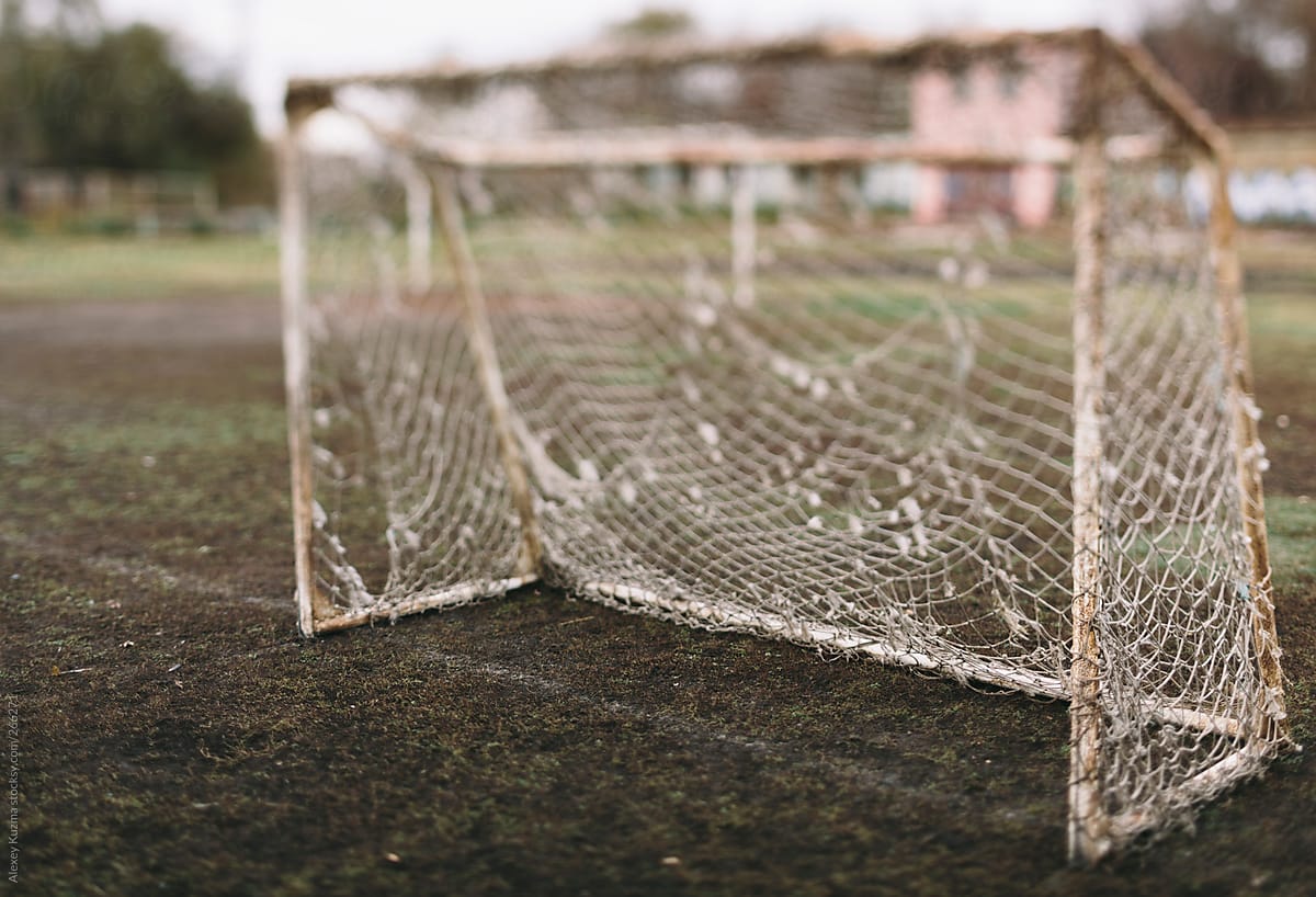 "Old Soccer Goal" by Stocksy Contributor "Alexey Kuzma" - Stocksy