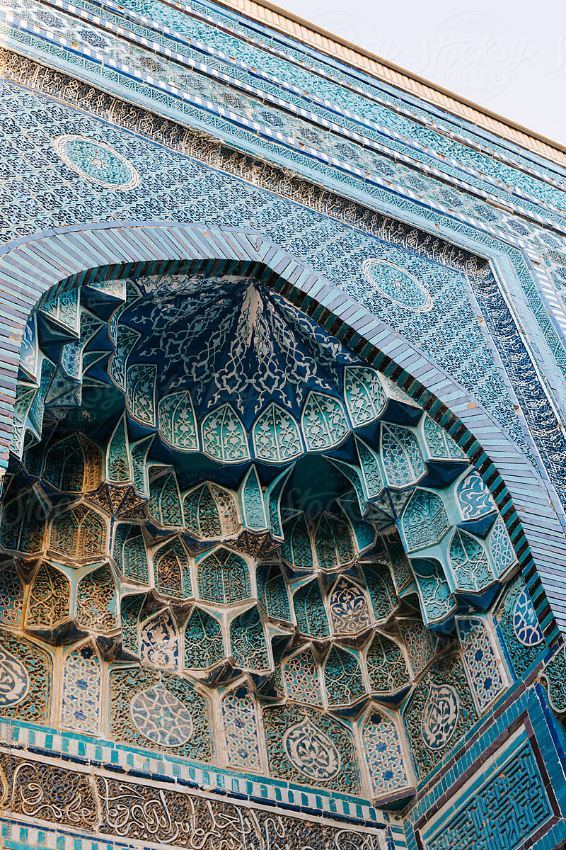 "Muqarna Vaulting Of Mausoleum In Shah-i-Zinda In Samarkand" by Stocksy ...