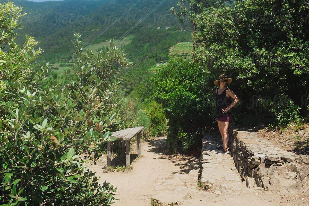 "Young Woman Resting In Shade On Hike" by Stocksy Contributor "Rob and ...