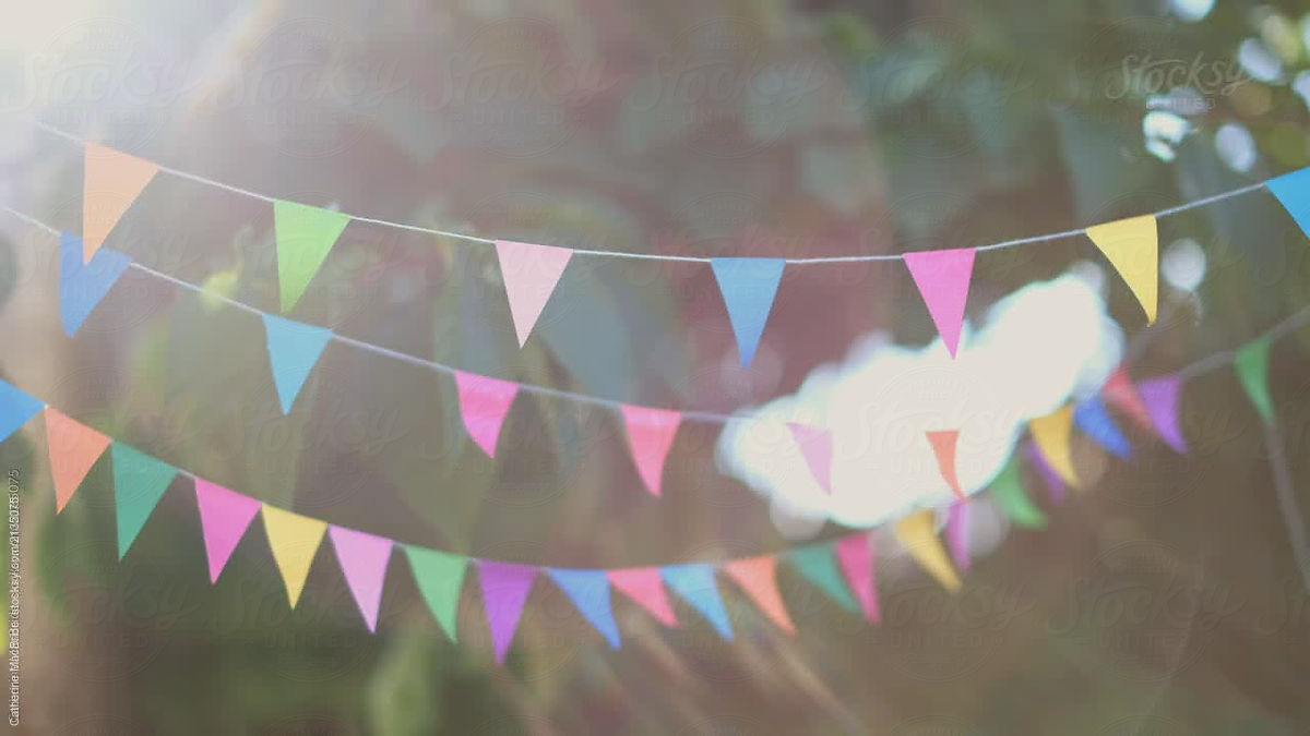 "Bunting And Sun Flare" by Stocksy Contributor "Catherine MacBride ...