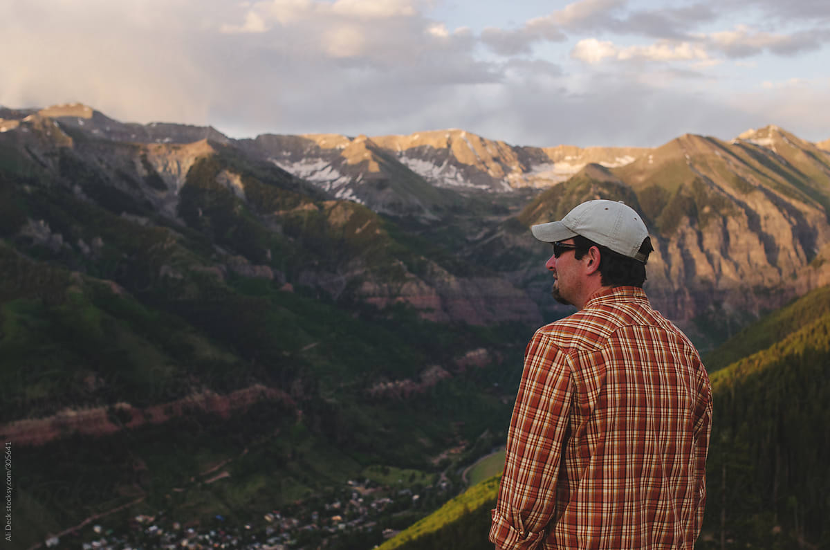 "Man In Telluride, Colorado" by Stocksy Contributor "Ali Deck" - Stocksy