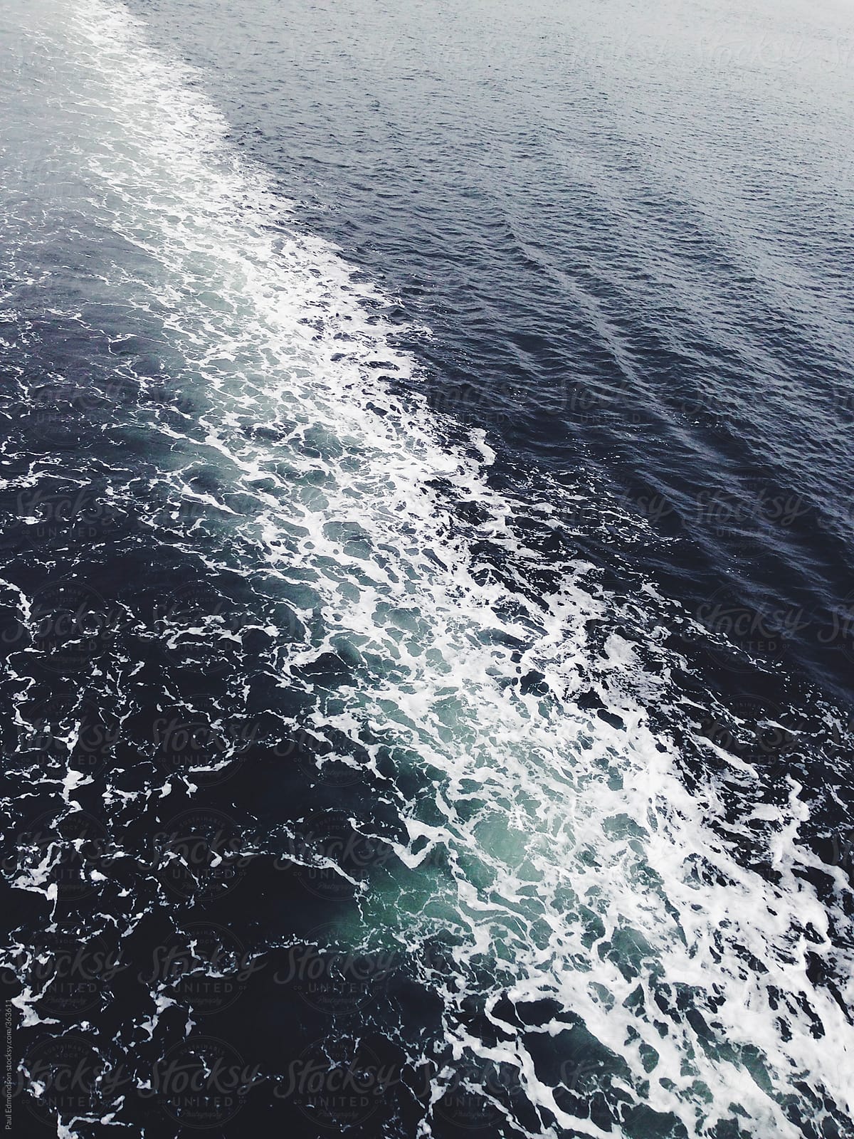 "Wake From Ferry Boat On Puget Sound" by Stocksy Contributor "Rialto ...