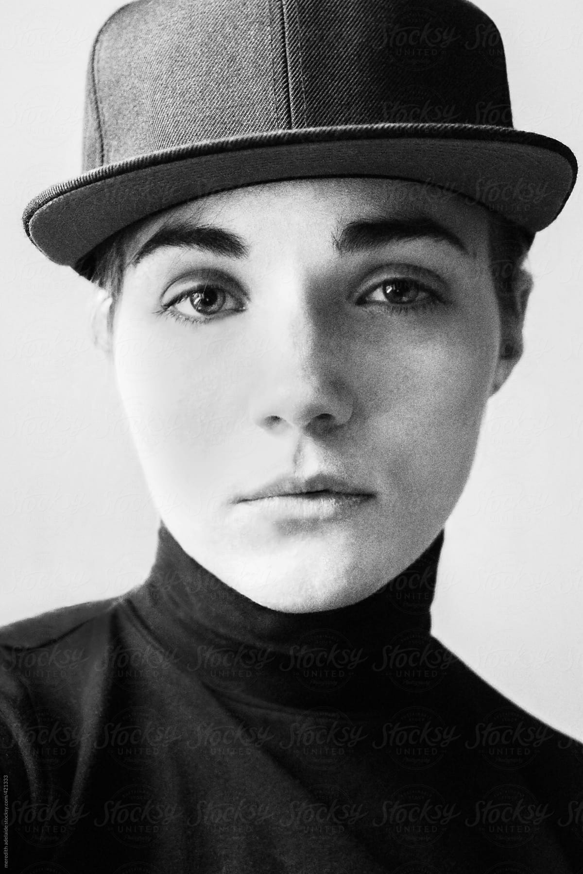 "Androgynous Girl In Baseball Hat" by Stocksy Contributor "Meredith ...