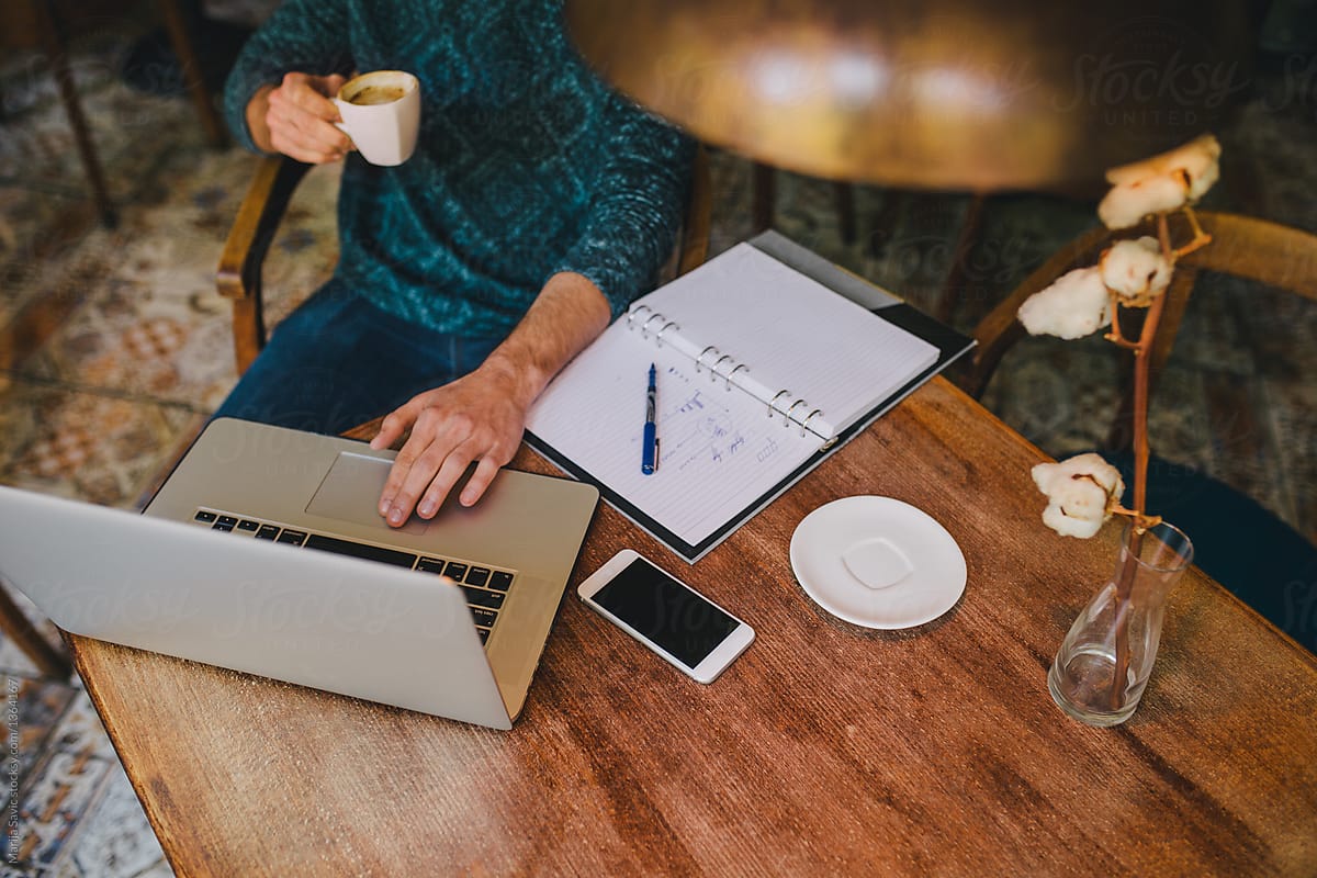 "Freelancer Working Online" by Stocksy Contributor "Maia Images" - Stocksy