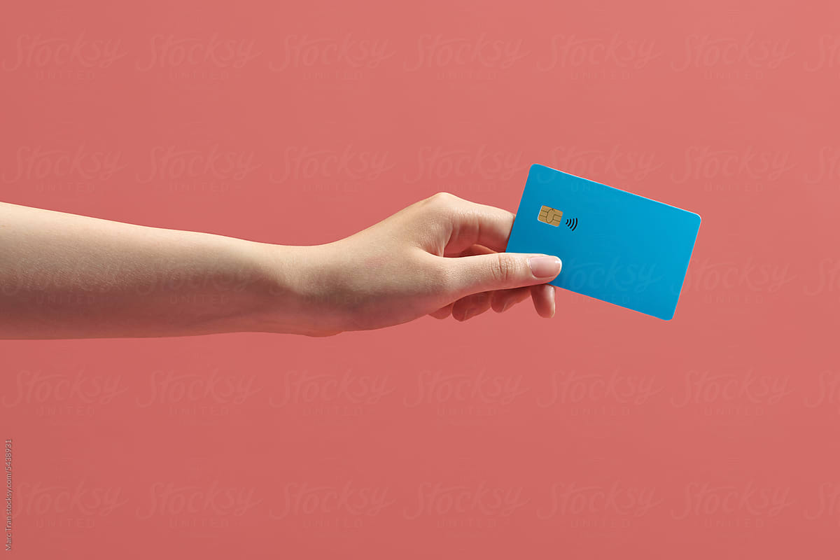 "Cropped Close Up Woman Hand Shopping Hold Credit Card" by Stocksy ...