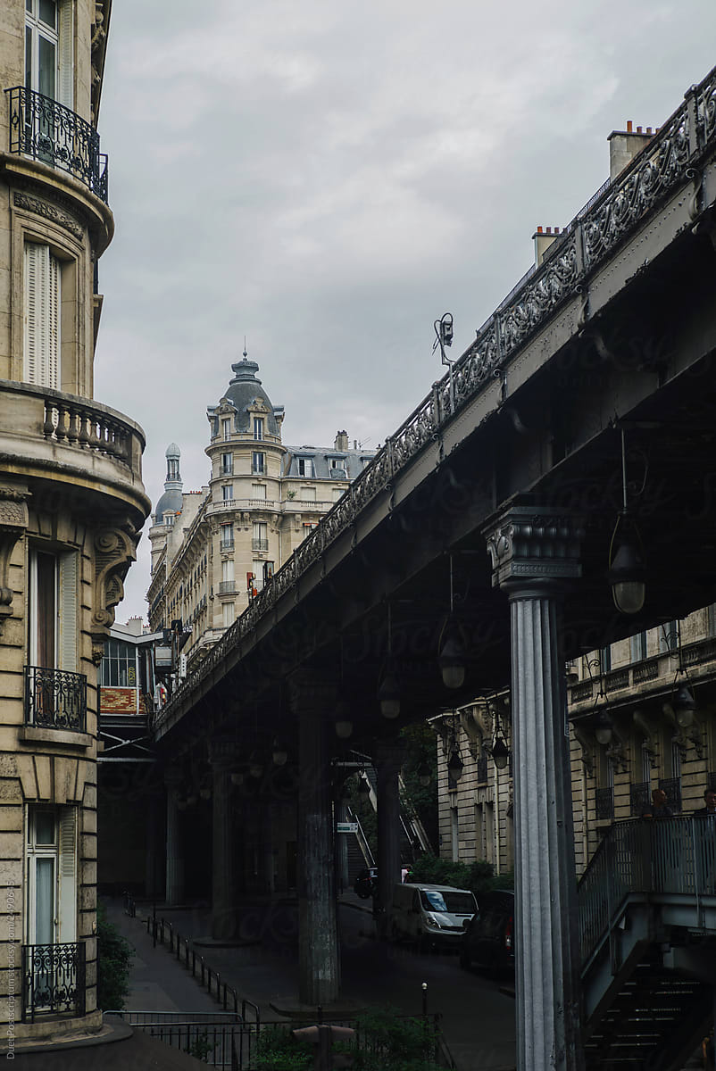 "Bridge And Old Buildings On City Street" by Stocksy Contributor "Duet ...