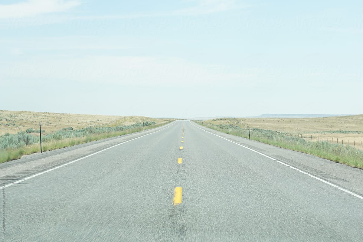 "Endless Flat Road To Nowhere" by Stocksy Contributor "PER Images ...