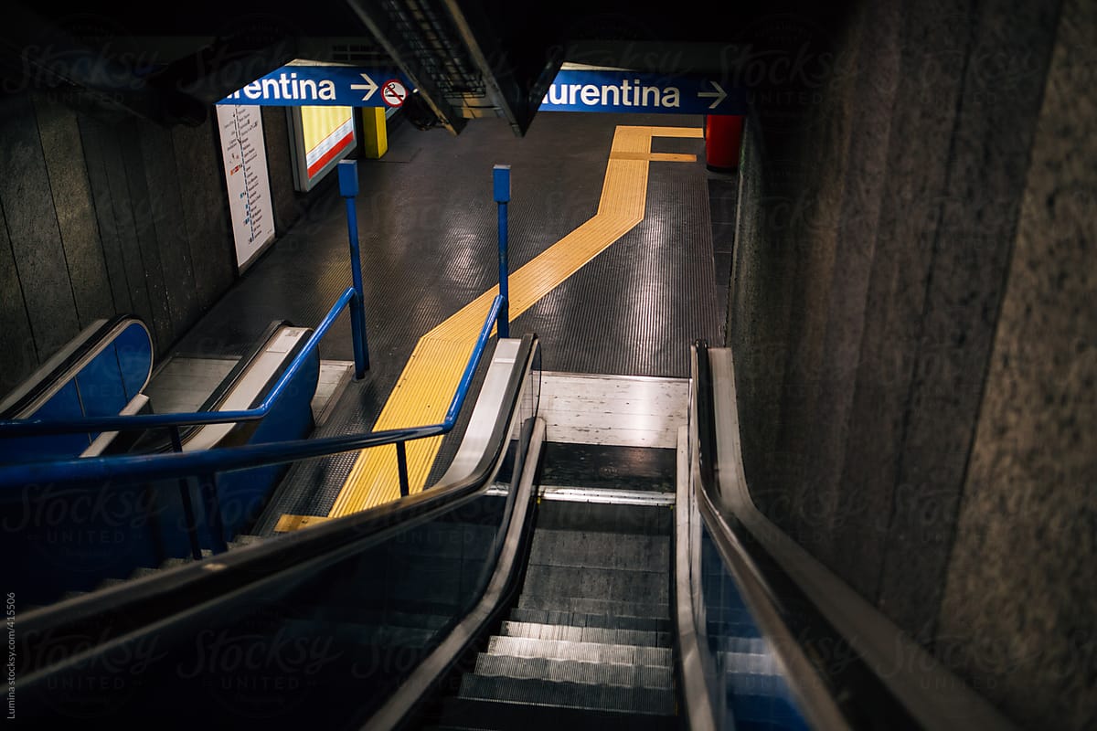 "Subway Escalator" by Stocksy Contributor "Lumina" - Stocksy