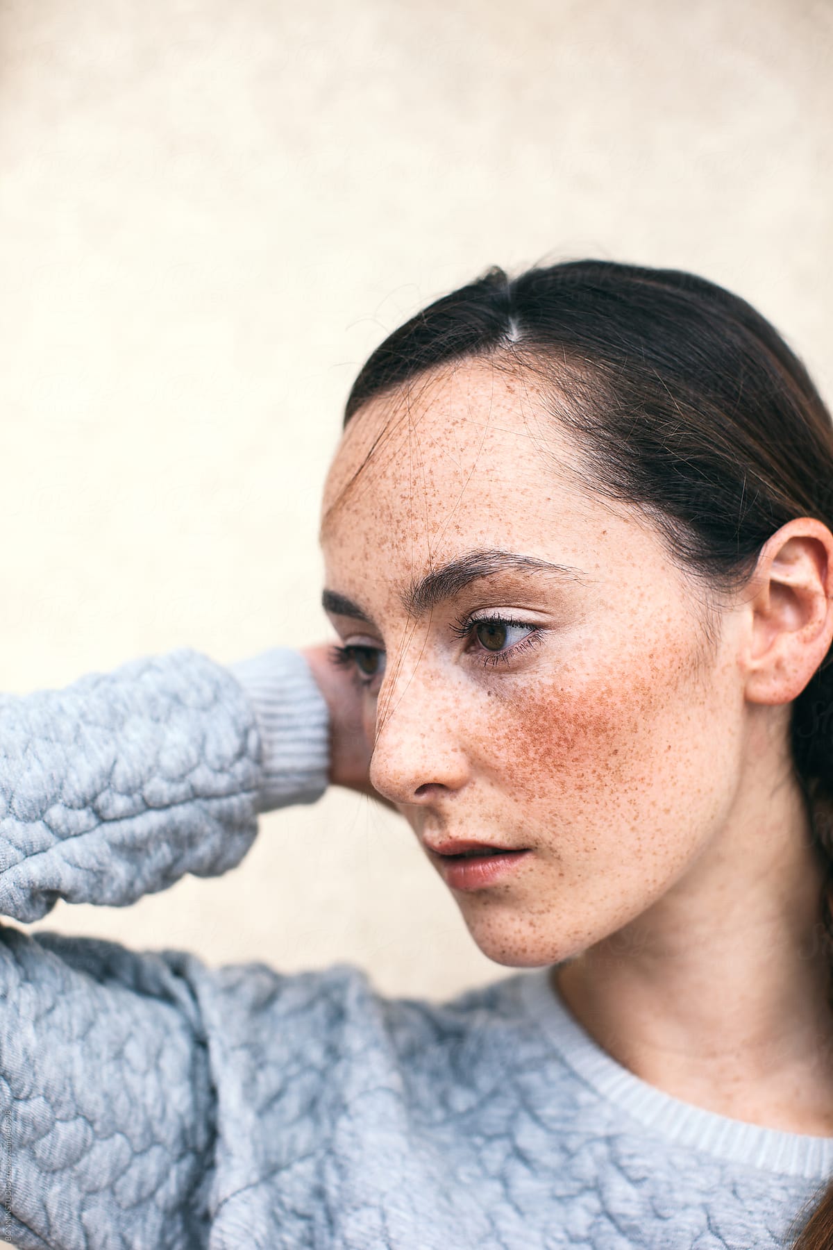 "Portrait Of Beautiful Freckled Woman." by Stocksy Contributor ...