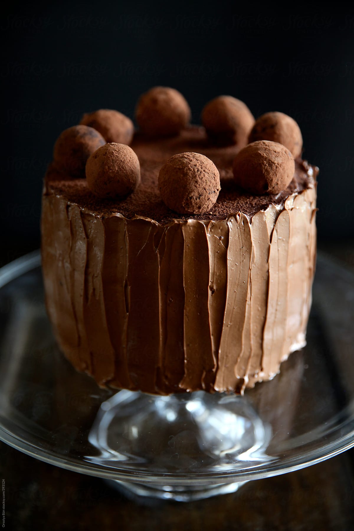 "Orange Chocolate Cake With Dark Background" by Stocksy Contributor ...