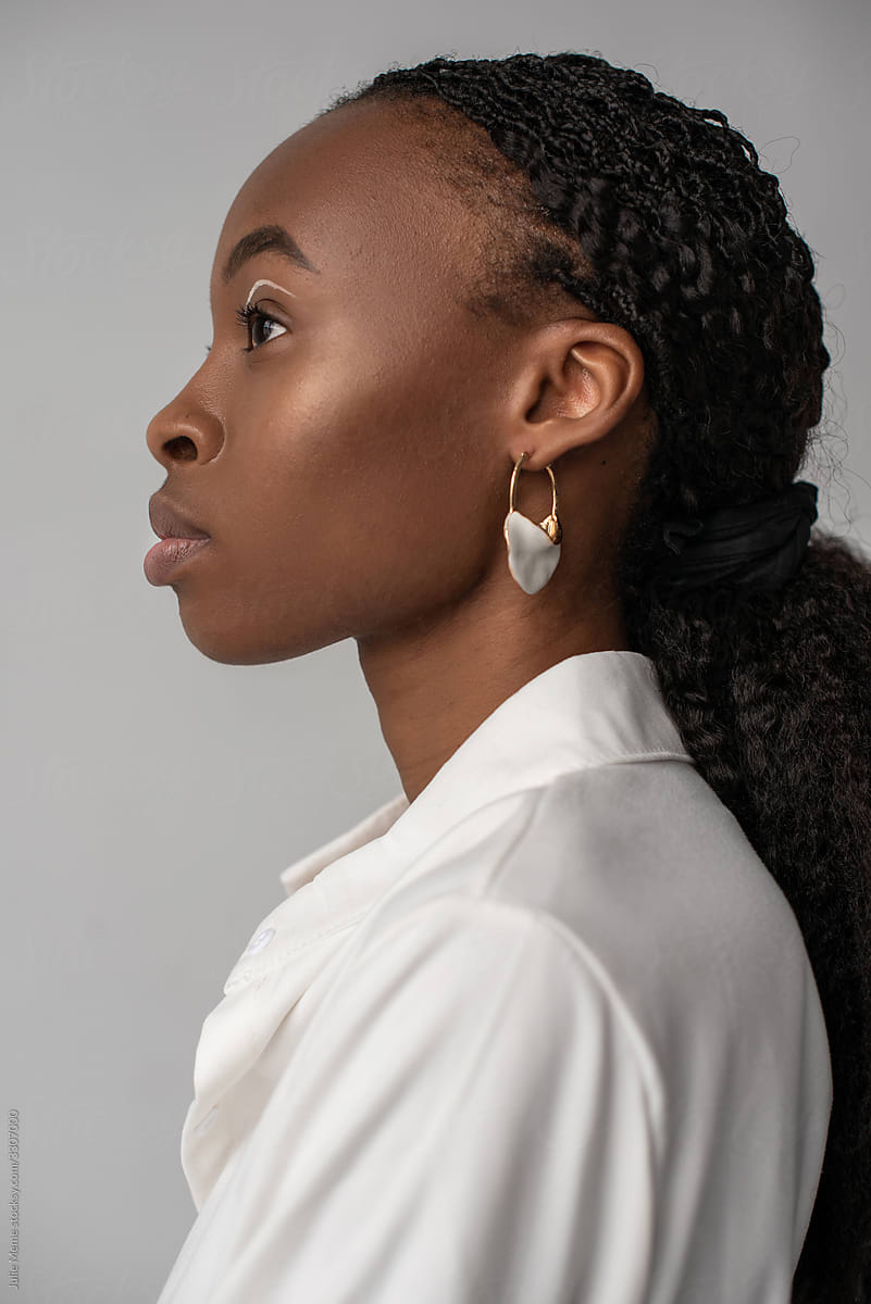 "Portrait Of A Woman In White" by Stocksy Contributor "Julie Meme ...