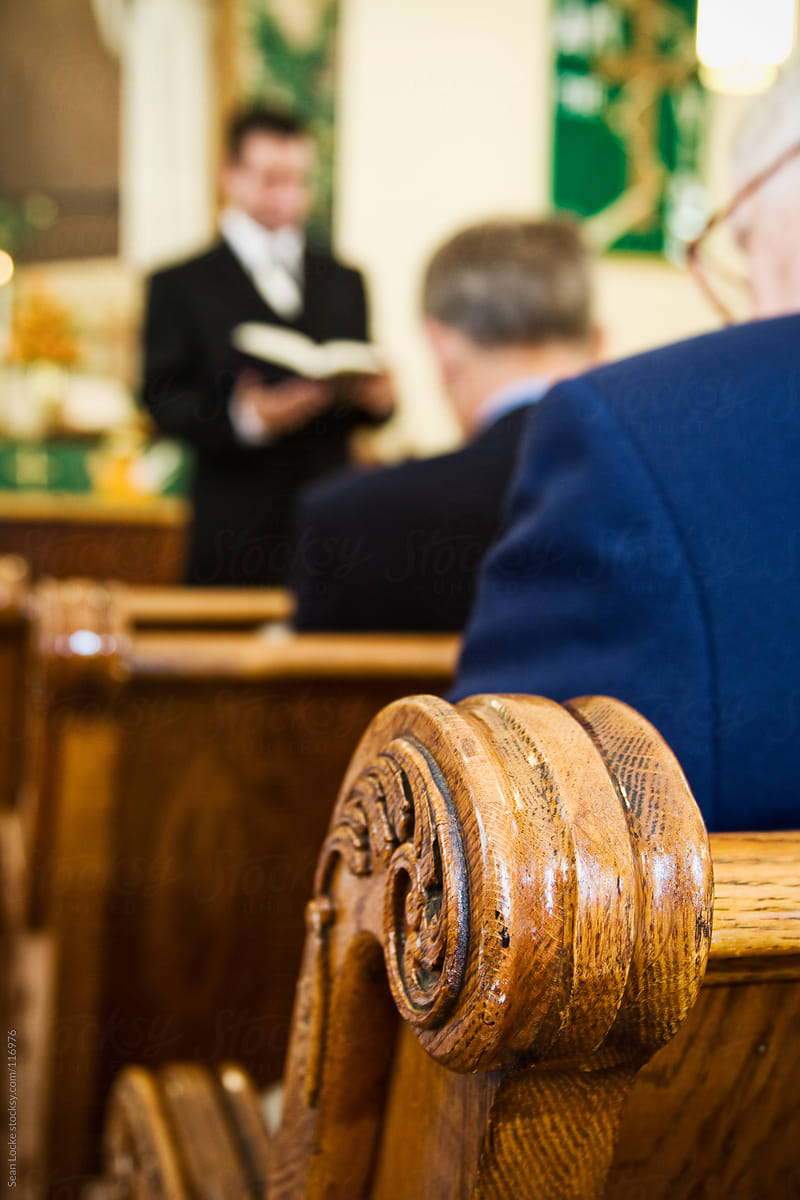 "Church: Church Members Praying" by Stocksy Contributor "Sean Locke ...