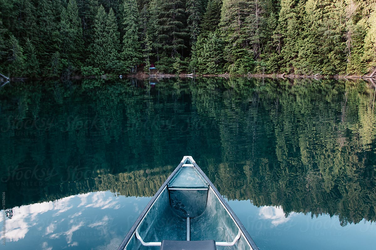 "Bow Of A Canoe Pointing Toward A Campsite" by Stocksy Contributor ...