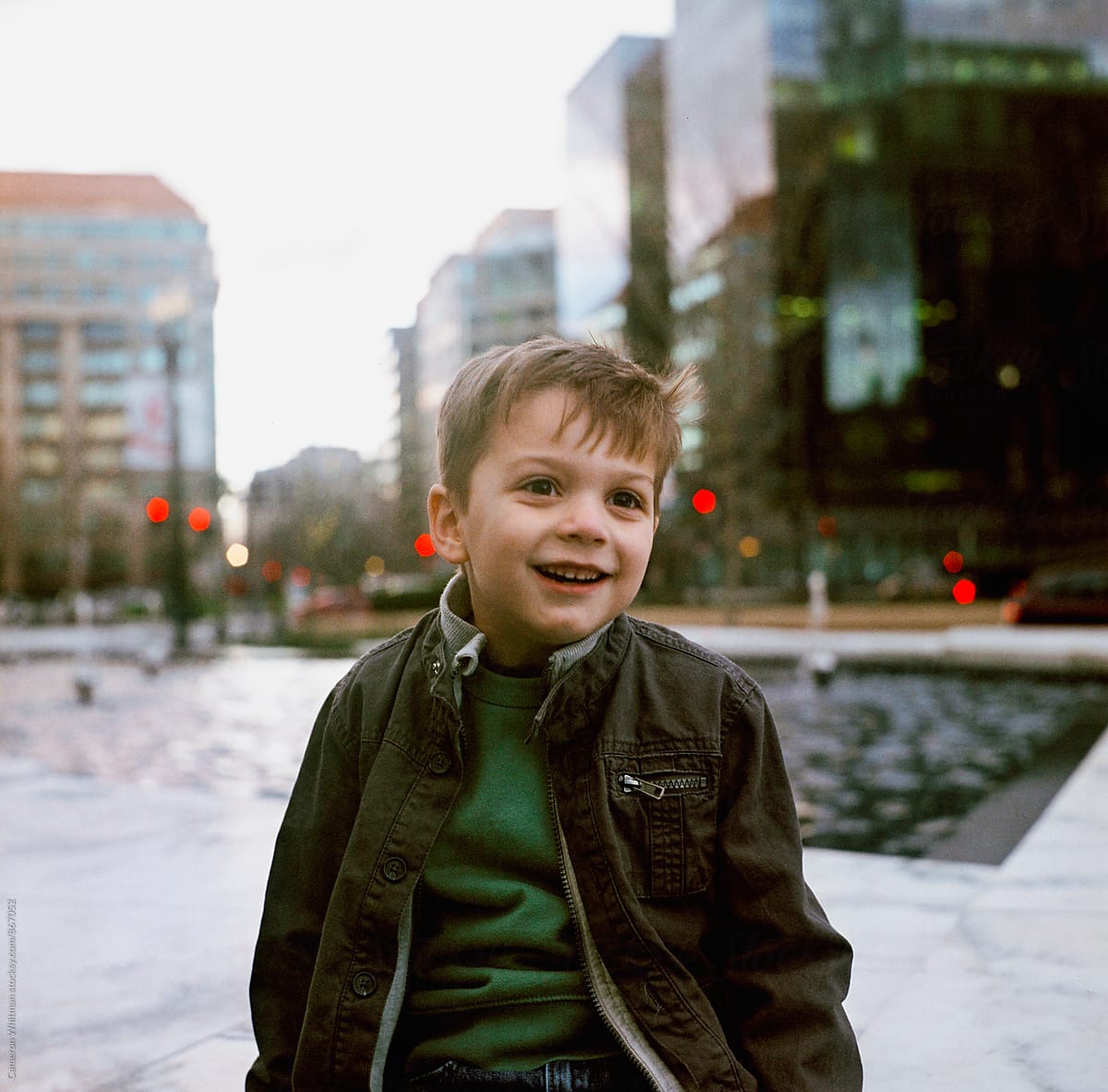 "Happy Downtown Portrait" by Stocksy Contributor "CWP, LLC" - Stocksy